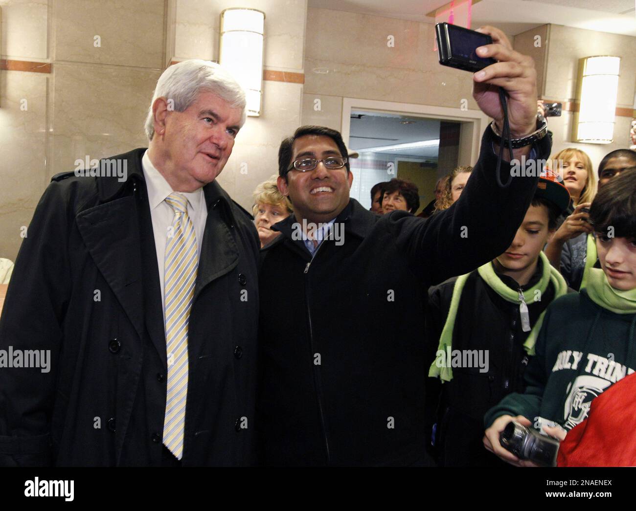 Republican presidential candidate and former House Speaker Newt ...