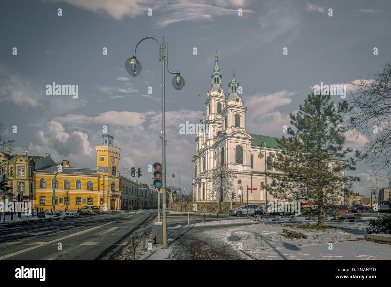 Old town in the city of Radomsko, Poland Stock Photo - Alamy