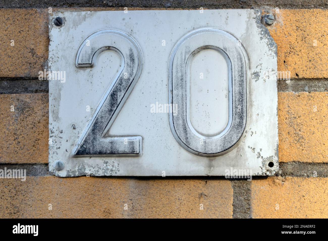 Close Up House Number 20 At Amsterdam The Netherlands 7-2-2023 Stock ...