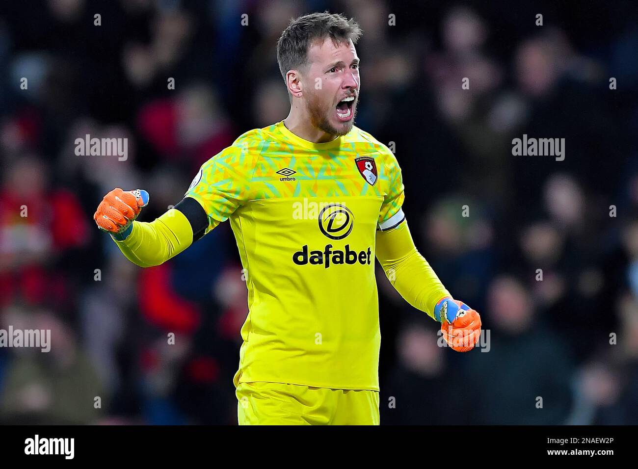 Neto of AFC Bournemouth celebrates - AFC Bournemouth v Newcastle United ...