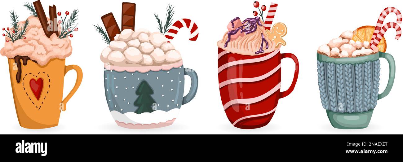 Female mug hot chocolate Stock Vector Images - Alamy