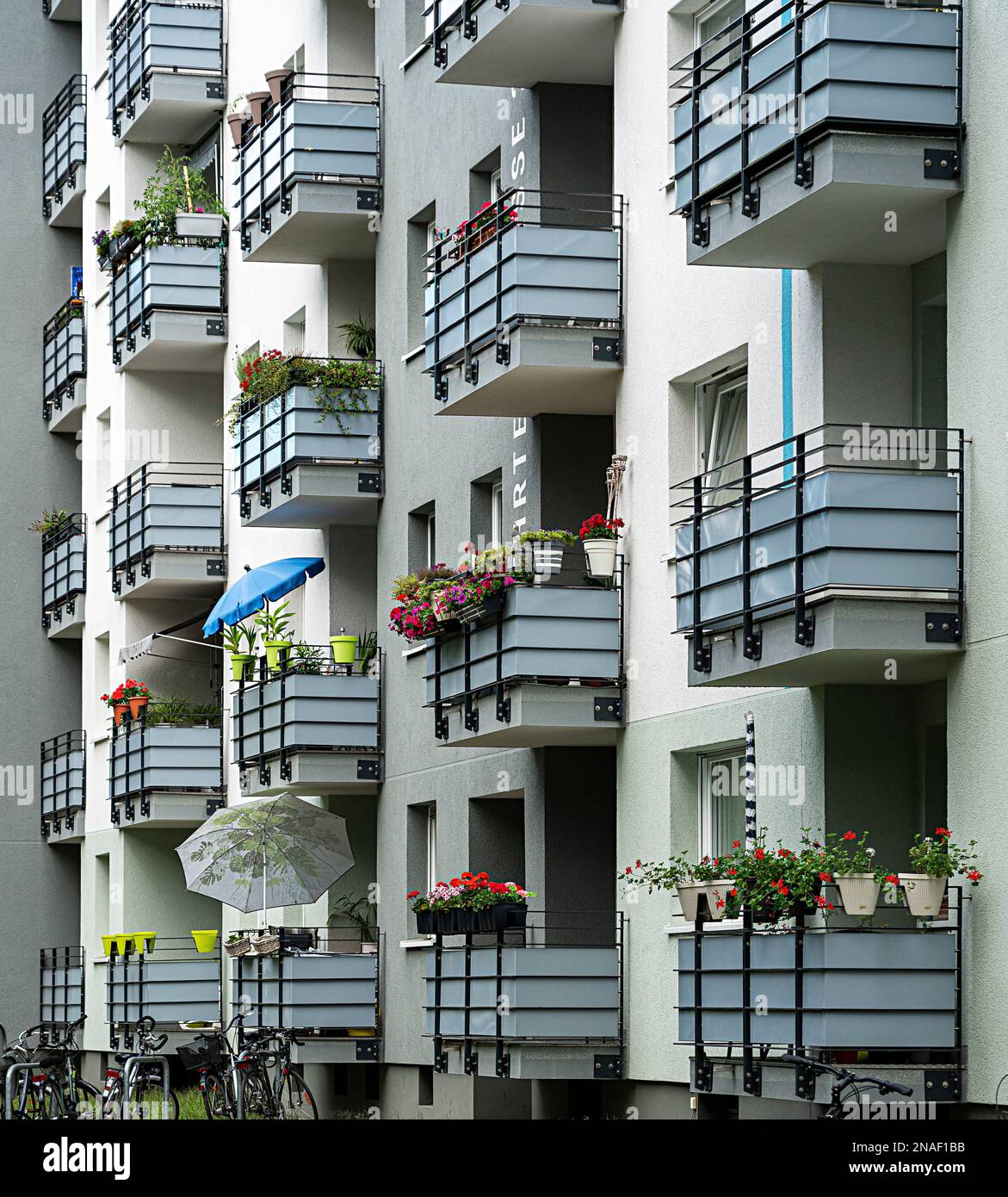 Modern Architecture And Social Housing In Berlin, Germany Stock Photo ...