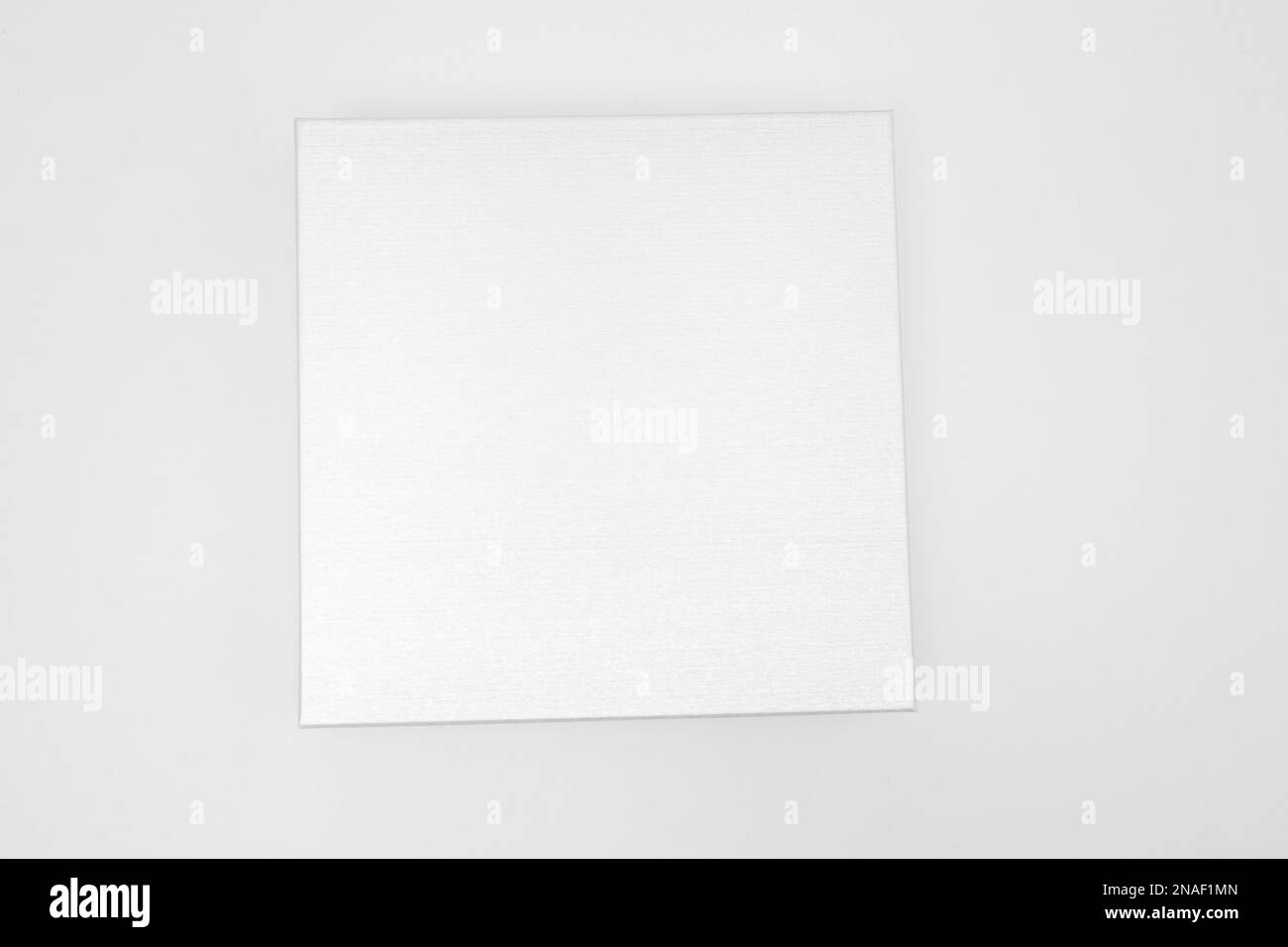 White textured box, gift mockup on white background.High resolution ...