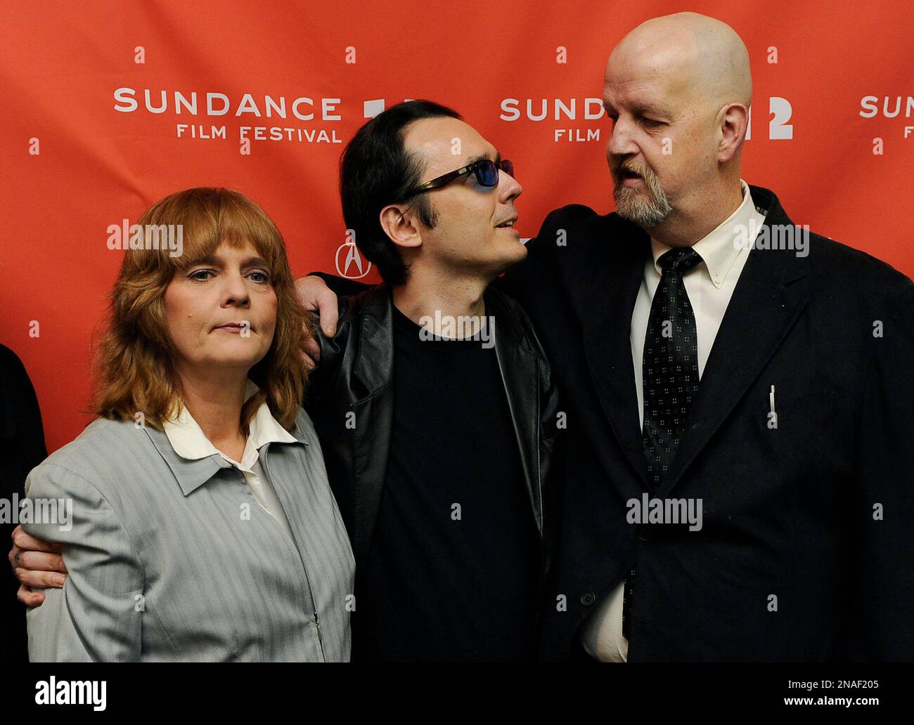 Damien Echols, center, a producer of the film "West of Memphis ...