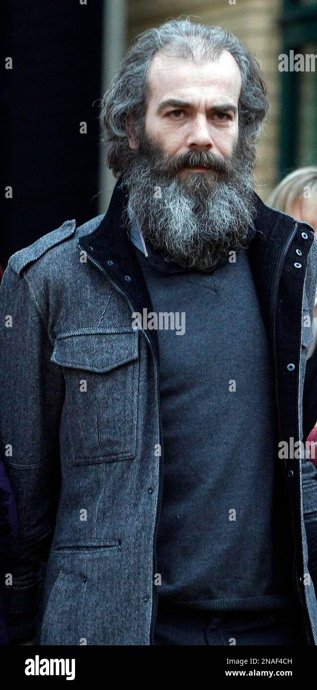 A reputed senior IRA dissident Colin Duffy leaves Antrim Court House ...