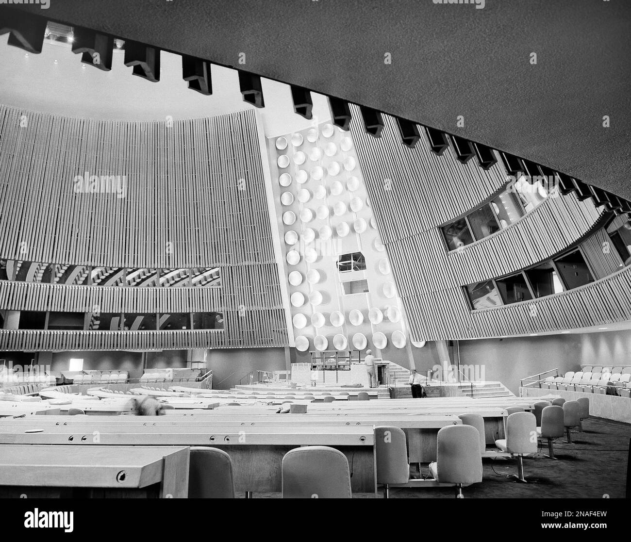 The United Nation's new conference building which opened on February 27 ...