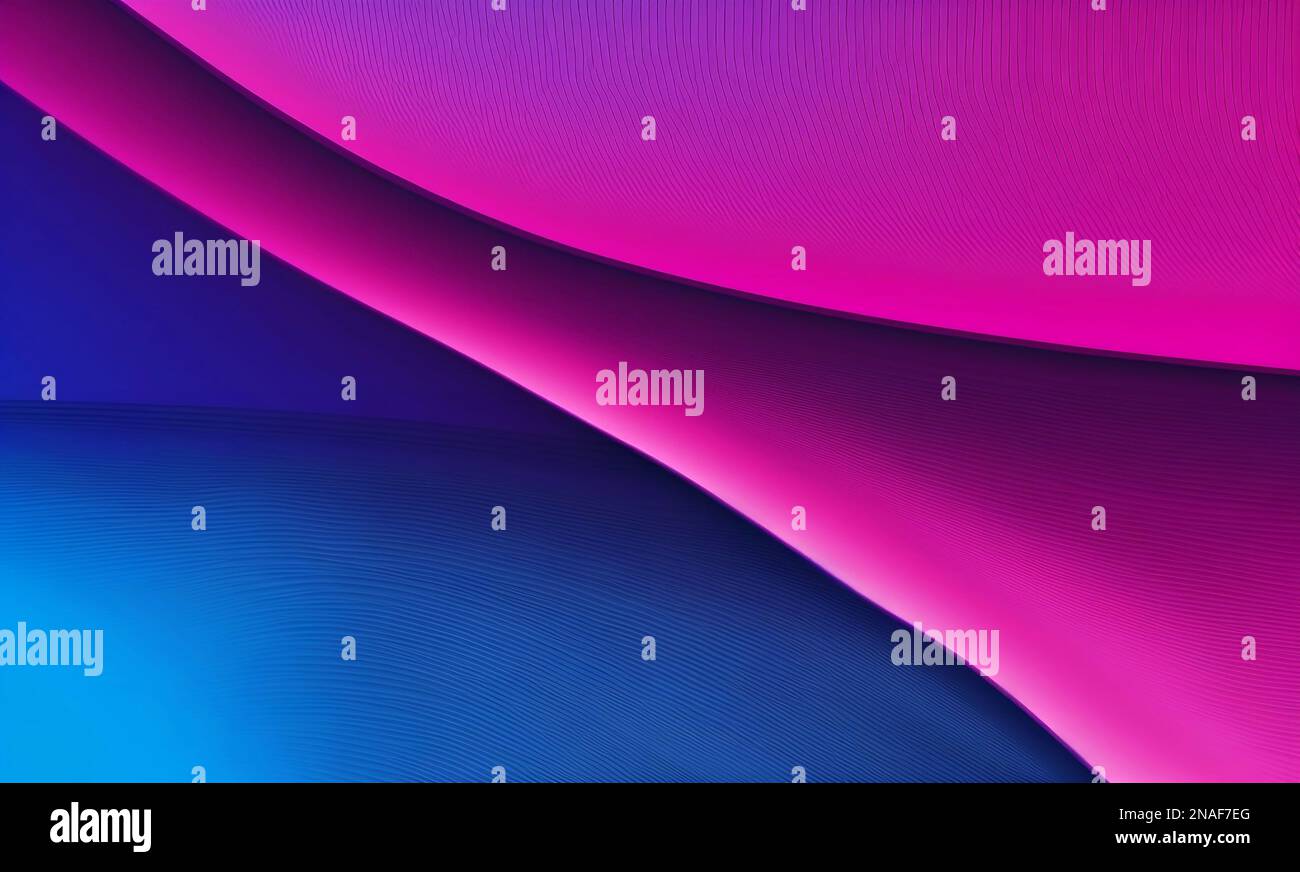 Abstract blue and magenta background, wallpaper of waves, veils texture ...