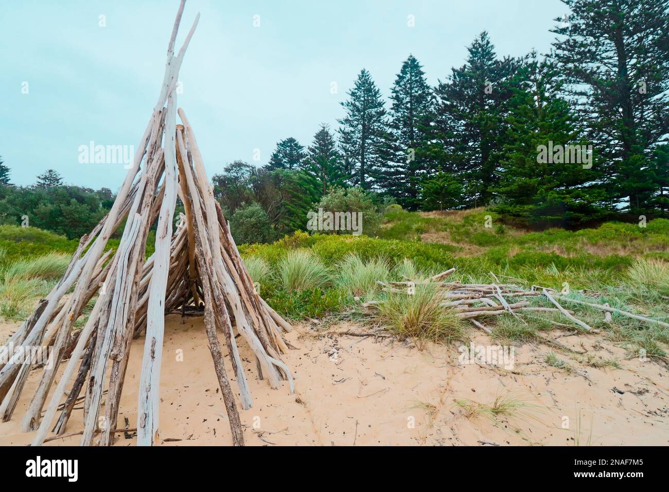 Teepee structures hi-res stock photography and images - Alamy