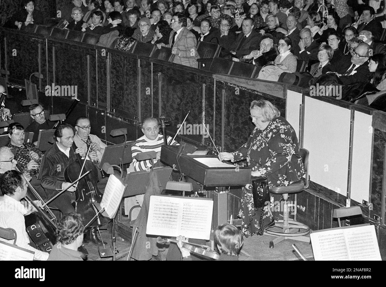 Conductor-director Sarah Caldwell during a rehearsal at New York's ...