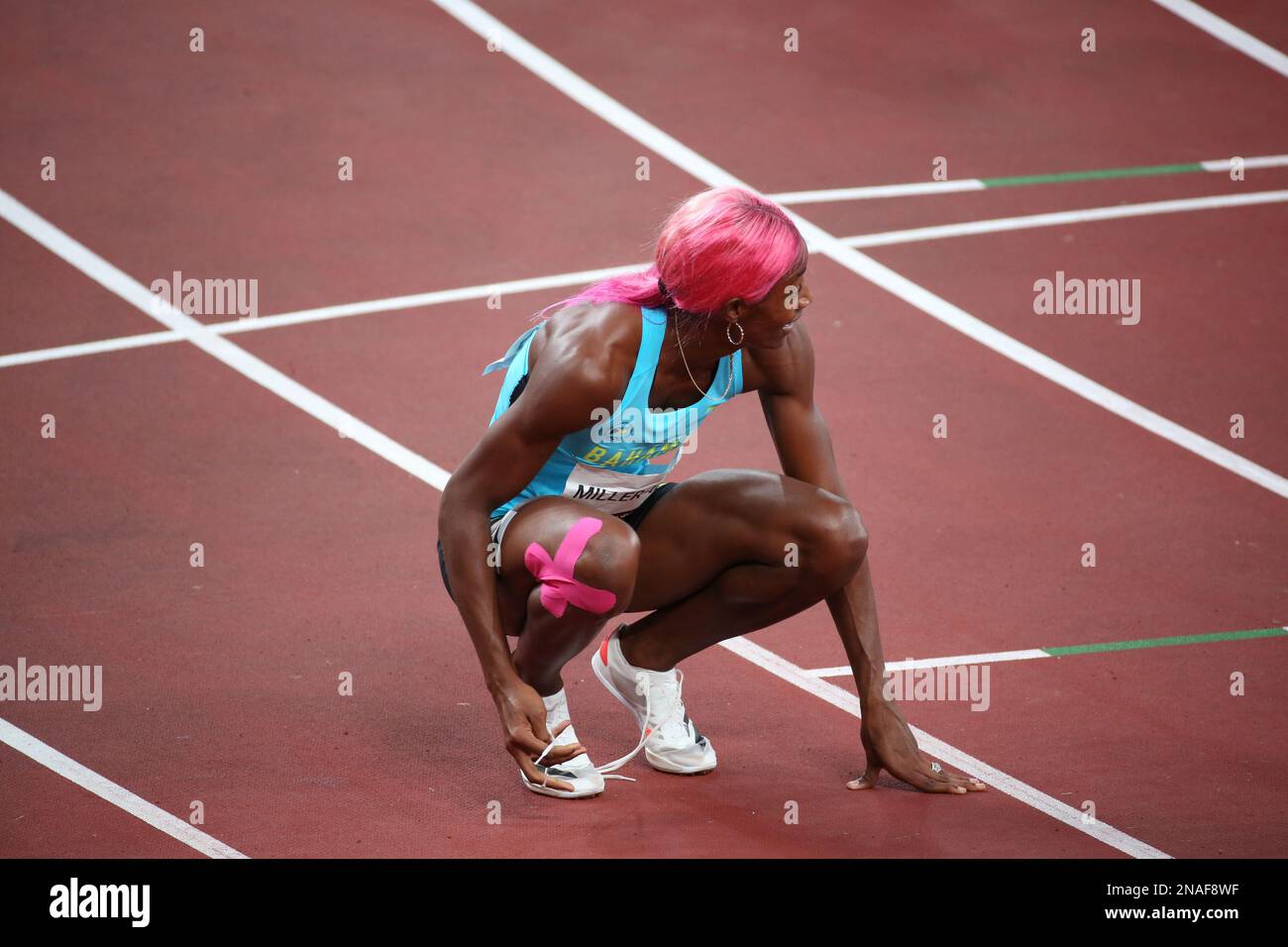 AUG 06, 2021 - Tokyo, Japan: Shaunae Miller-Uibo of Bahamas wins the ...