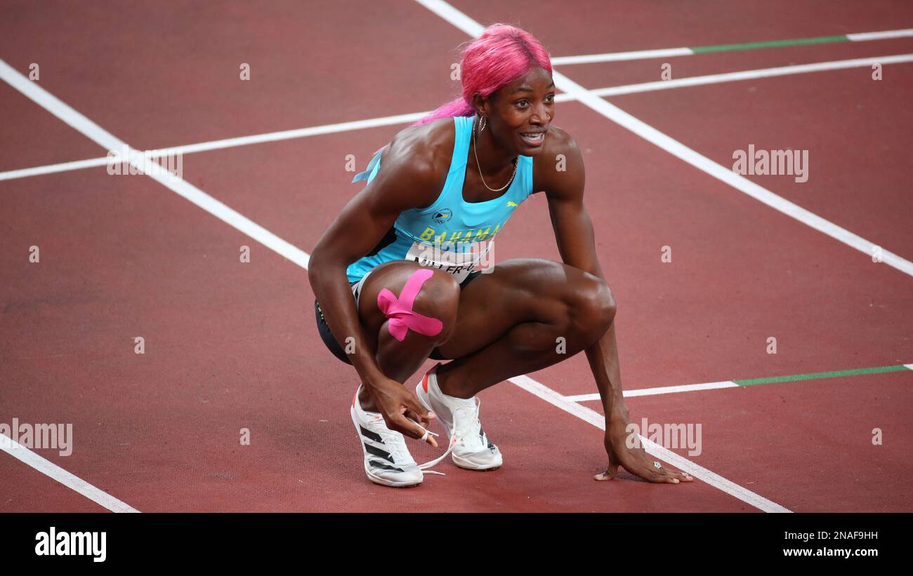 AUG 06, 2021 - Tokyo, Japan: Shaunae Miller-Uibo of Bahamas wins the ...