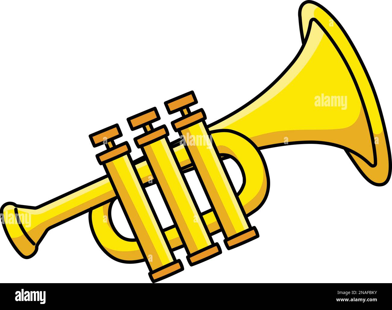 Mardi Gras Trumpet Cartoon Colored Clipart Stock Vector Image & Art - Alamy