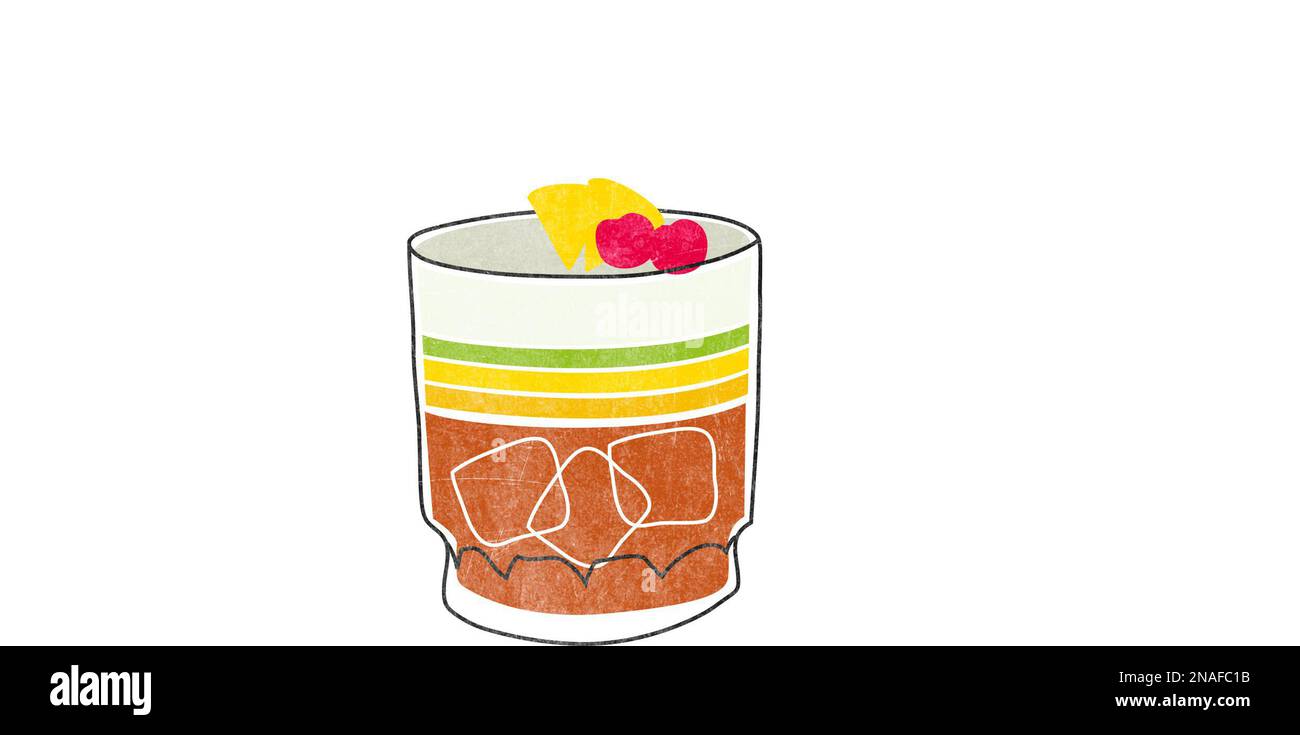 Coconut Pineapple Mai Tai Stock Photo - Alamy