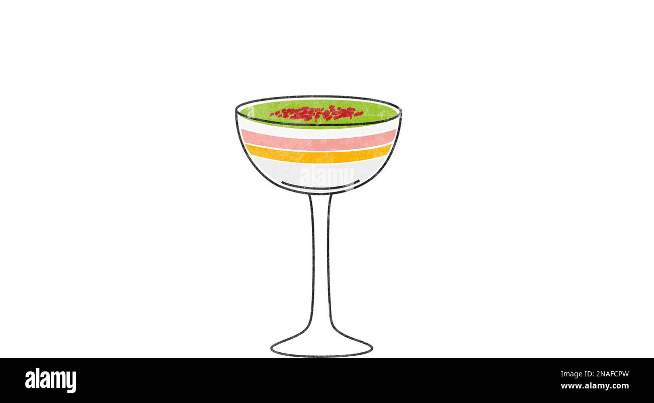 Spicy Passionfruit Pisco sour Stock Photo - Alamy