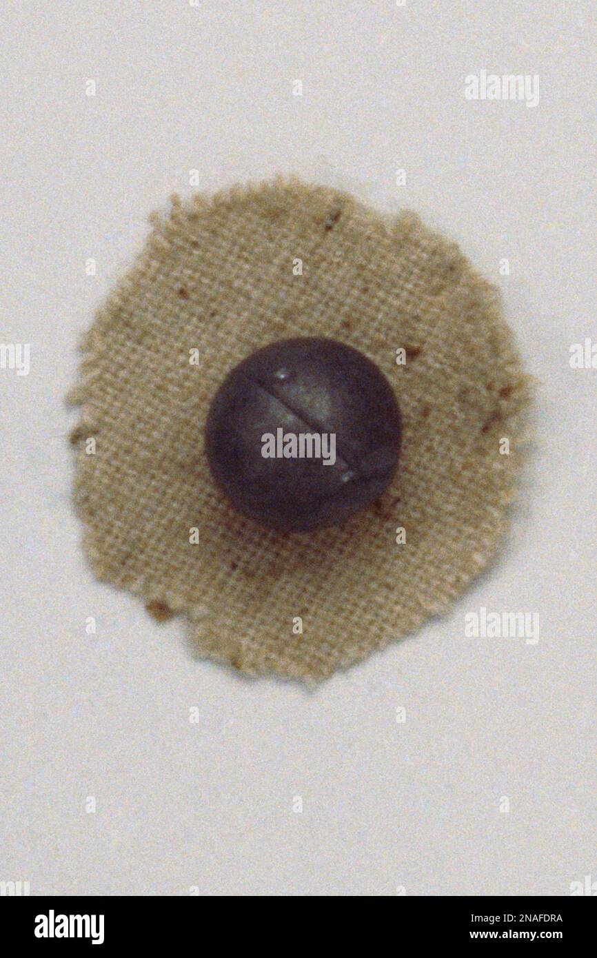 patch to cover lead bullets in barrel of gun Stock Photo - Alamy