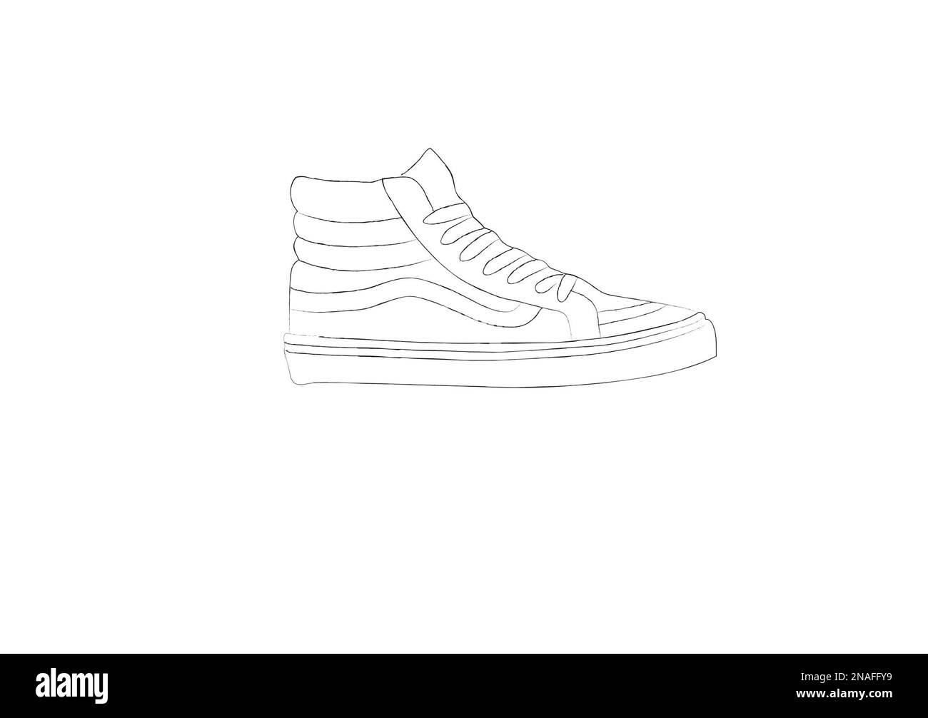 Trainer line drawing Stock Photo - Alamy