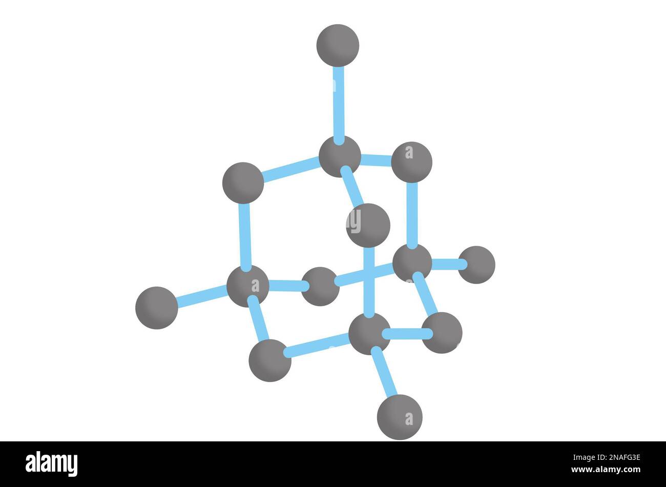 Illustration of diamond molecule Stock Photo - Alamy