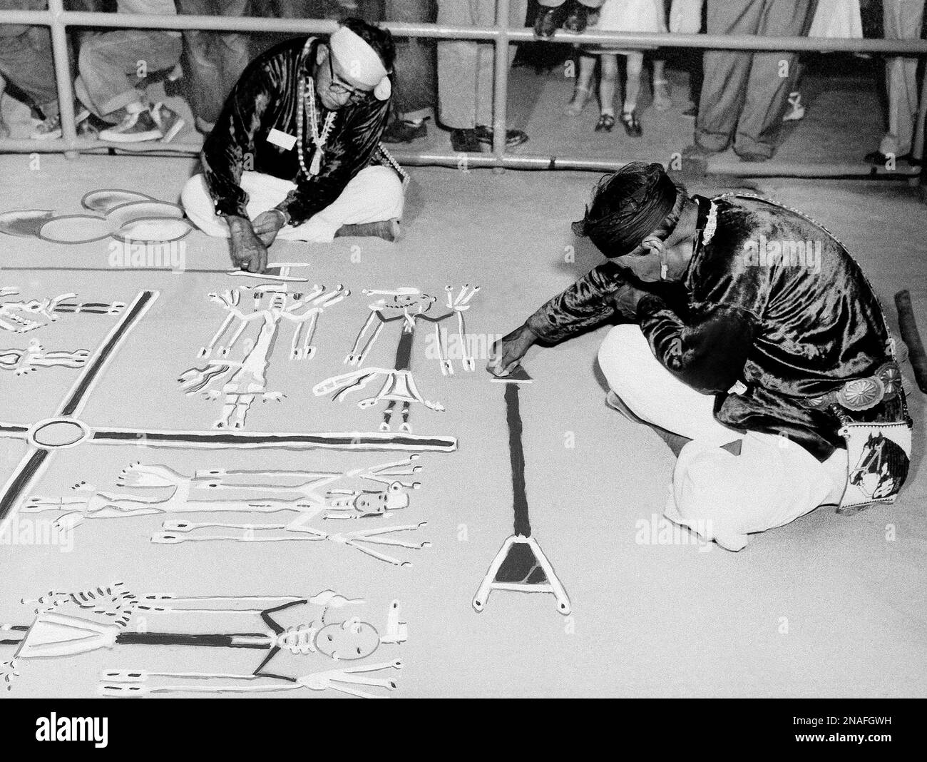 Sand painting is more than an art to the Navajo Indians. It is one of ...