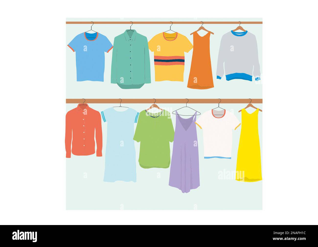 Different types of clothing Stock Photo - Alamy