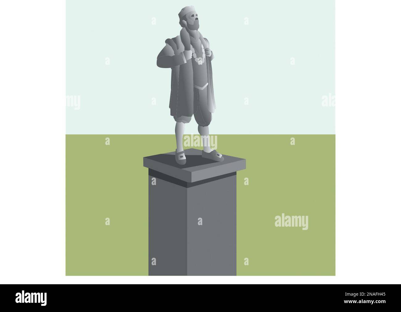 A statue made in honour of a great leader Stock Photo - Alamy