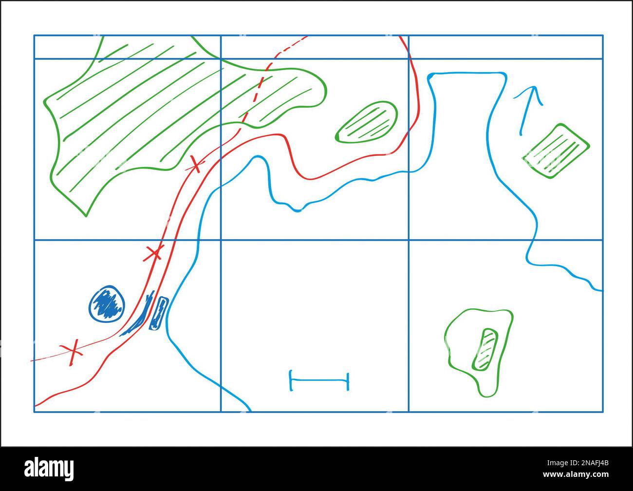 Drawing a map Stock Photo - Alamy