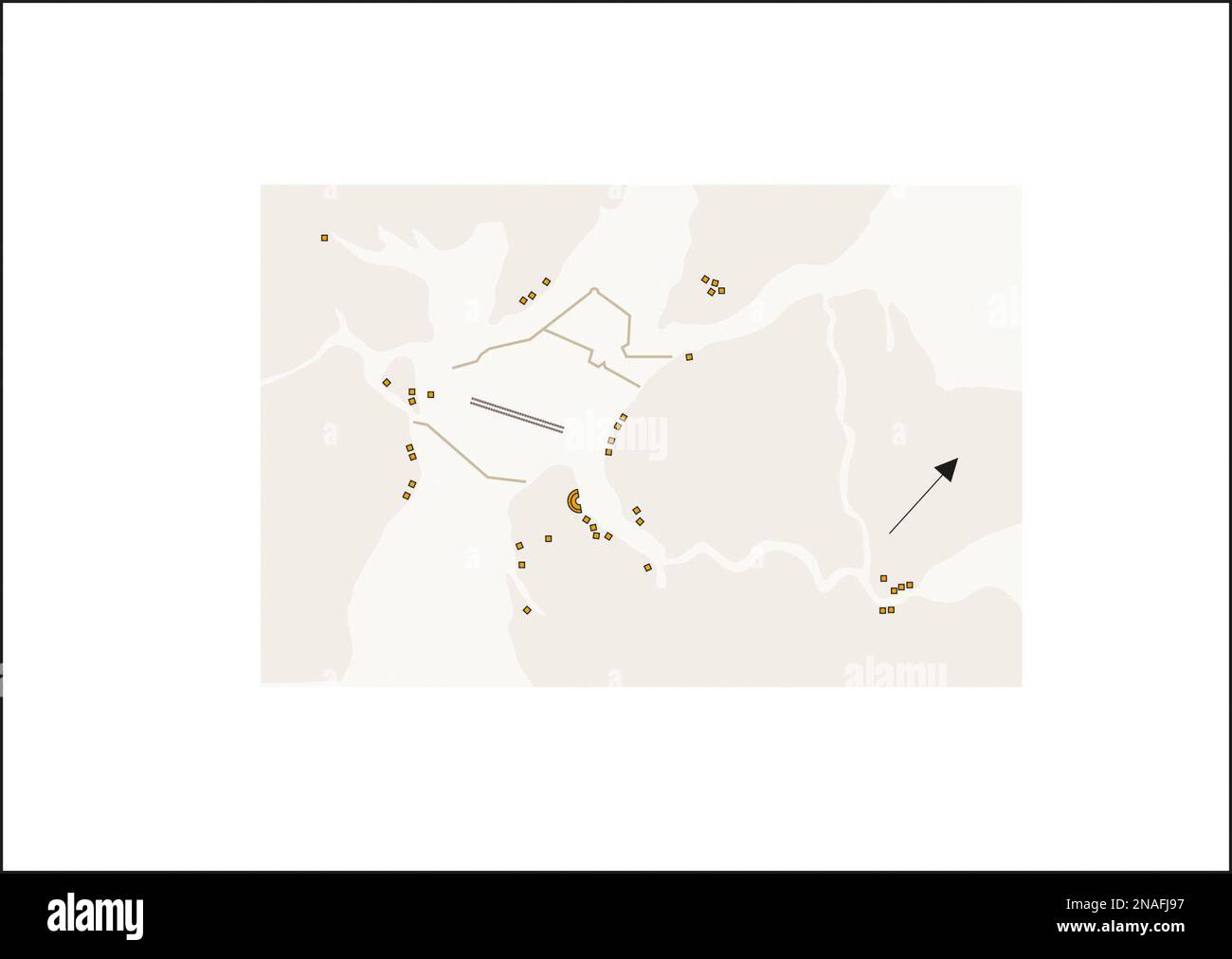 petra city plan Stock Photo - Alamy