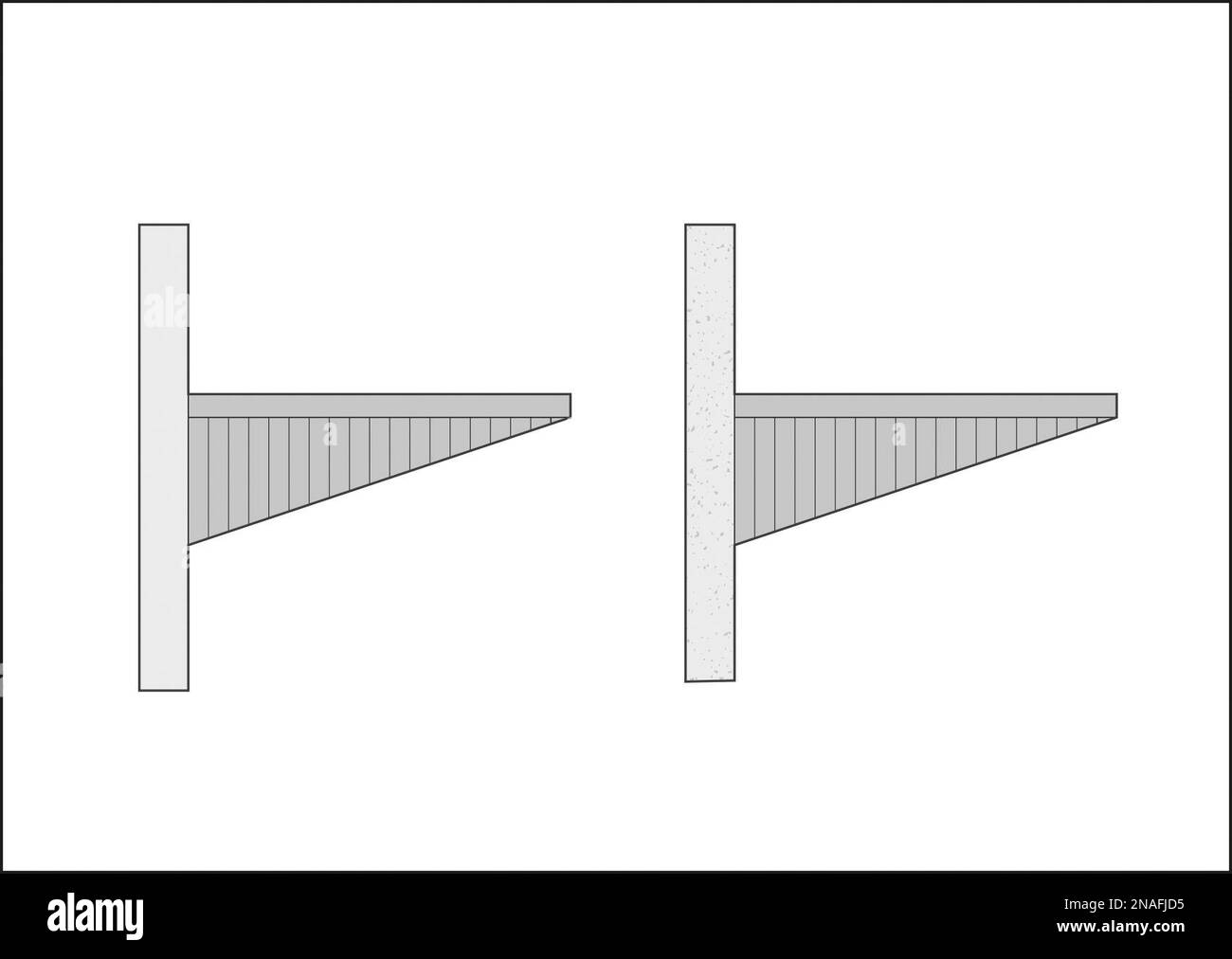 A beam, slap or other structure supported only at one end, with a clear ...