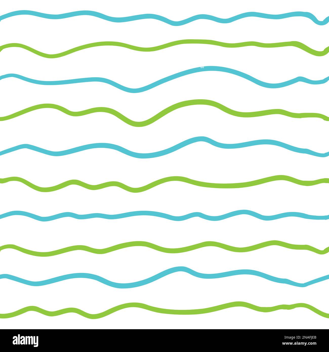 Wave line seamless pattern. Vector illustration isolated on white ...