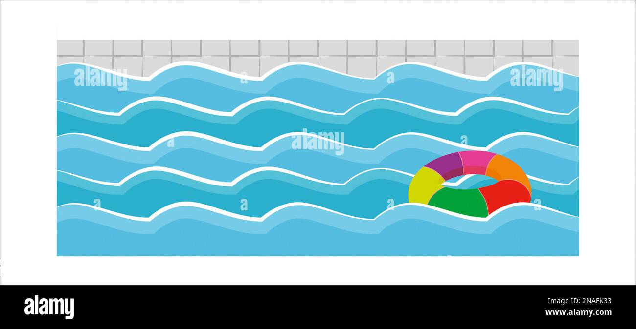 Illustration of pool Stock Photo - Alamy