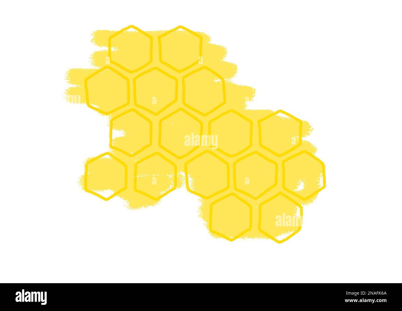 Illustration of honeycomb pattern Stock Photo - Alamy