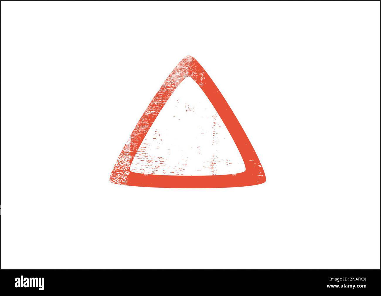 Illustration of a triangular warning sign Stock Photo - Alamy