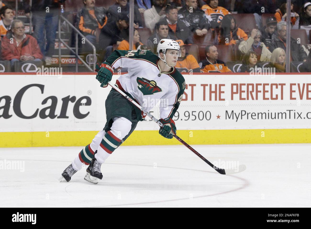 Minnesota Wild's Justin Falk (44) during an NHL hockey game against the ...