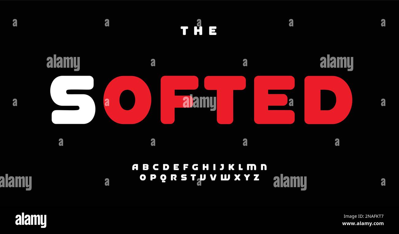 Soft edged font hi-res stock photography and images - Alamy