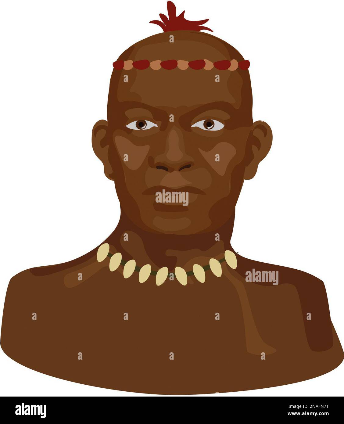 Illustration of Shaka Zulu, leader of the Zulu empire Stock Photo - Alamy