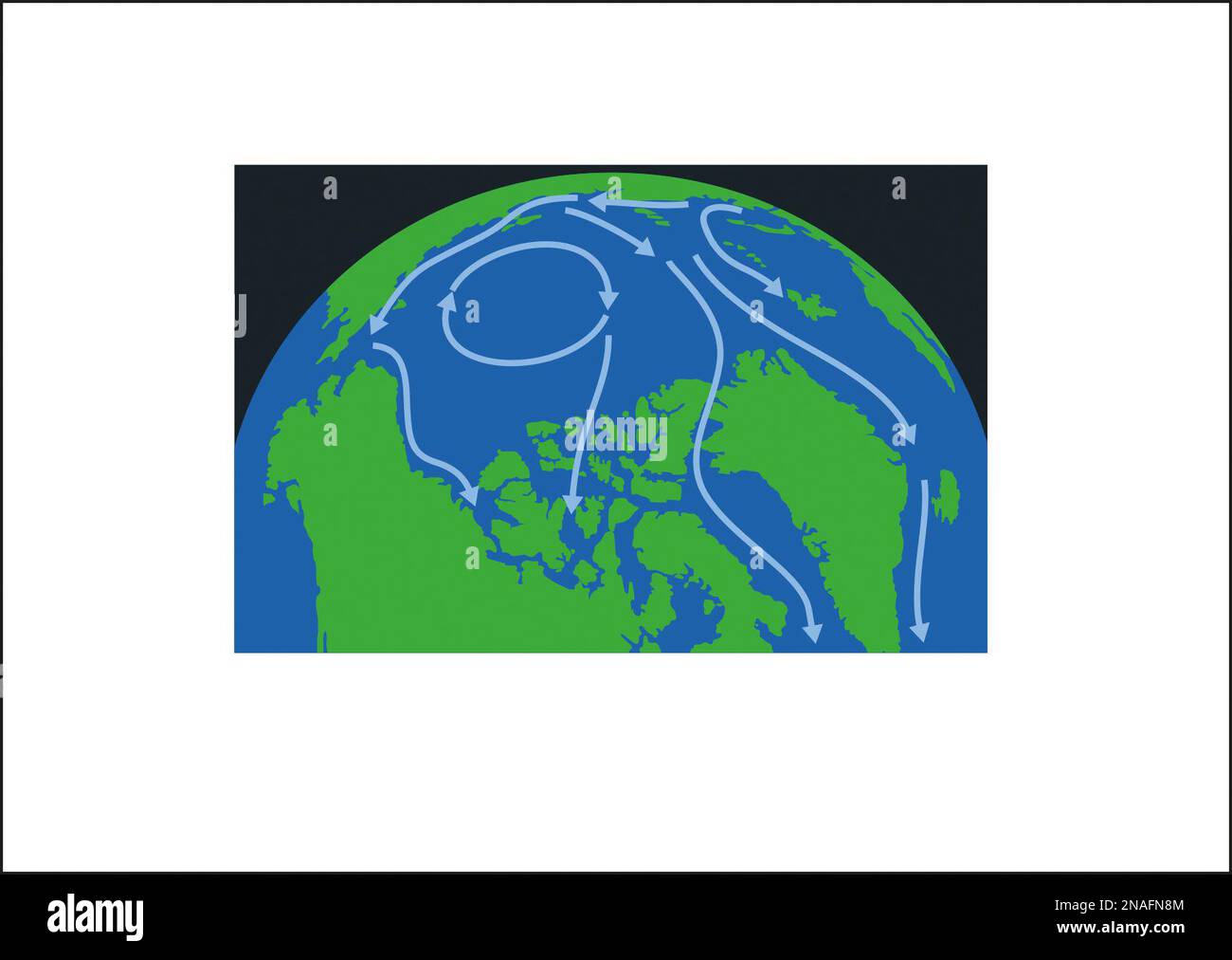 Illustration of cold winds Stock Photo - Alamy