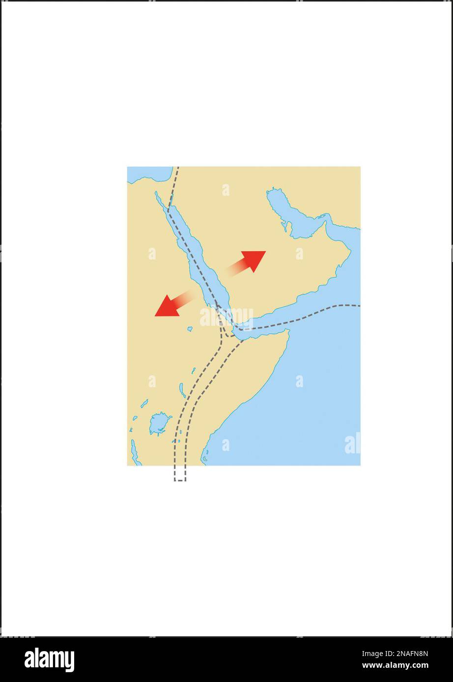 Illustration of expanding seas Stock Photo - Alamy