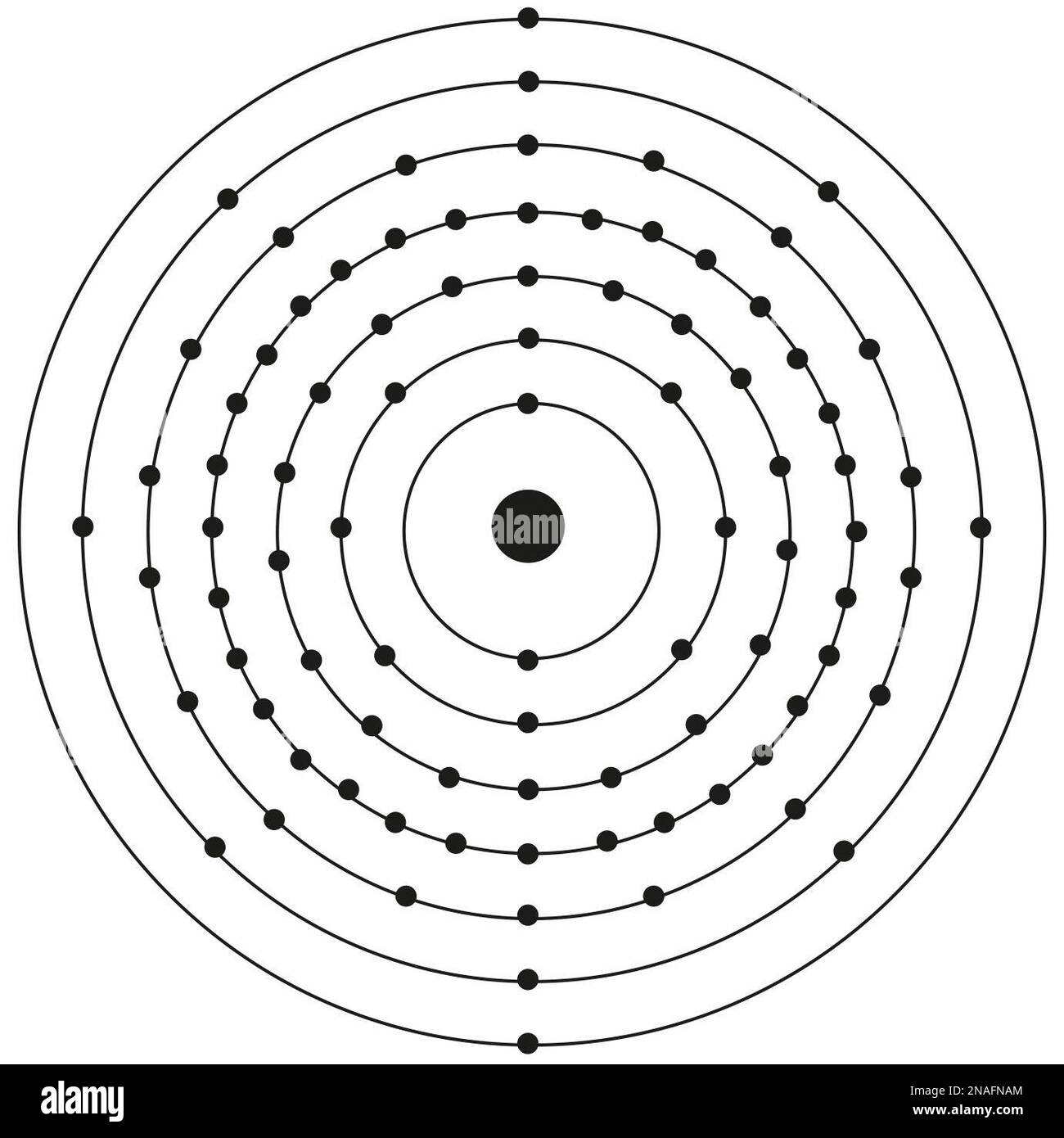 Diagram of a raduim atom Stock Photo - Alamy