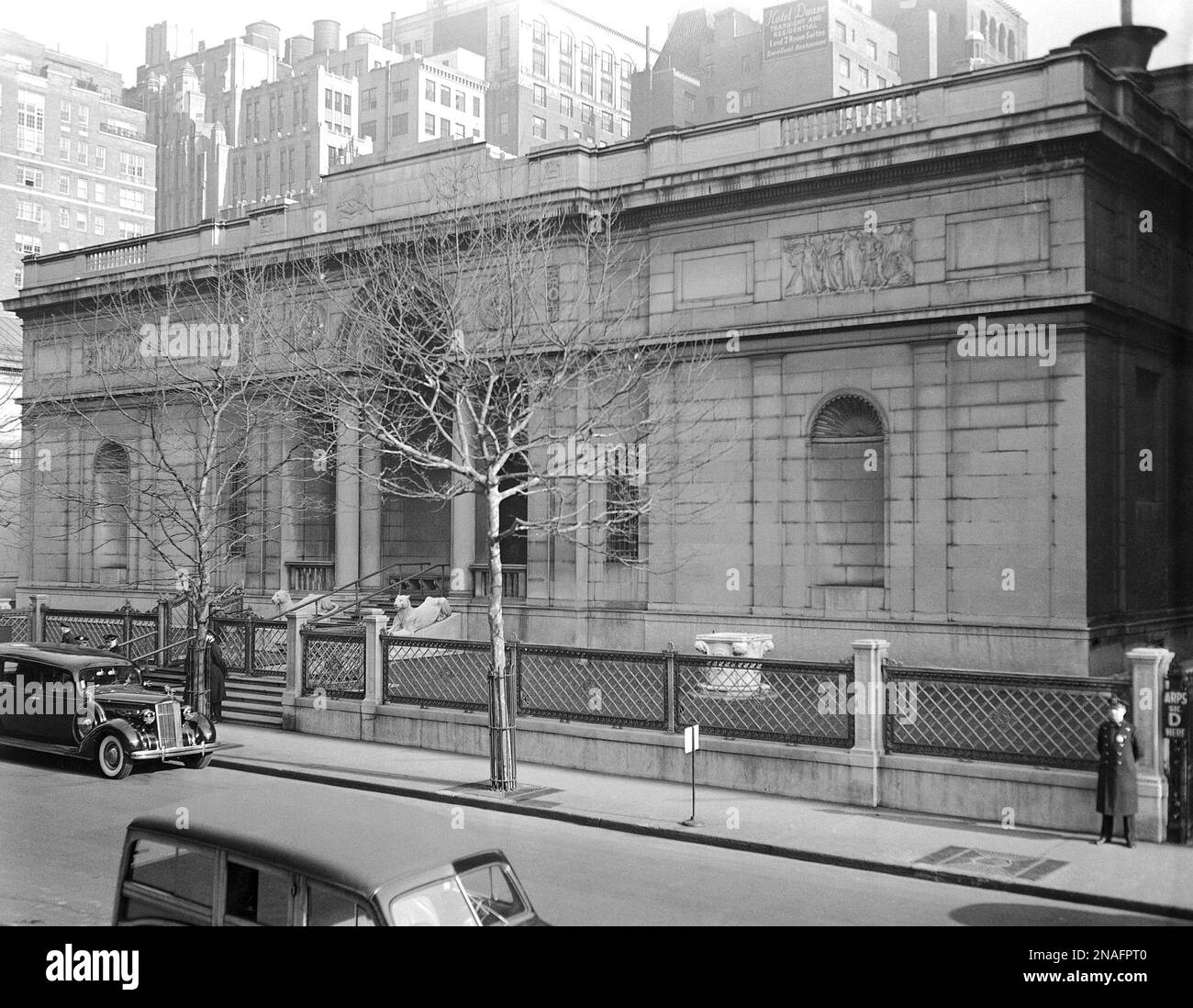 New York City Morgan Library on March 15, 1943, where the body of J.P ...