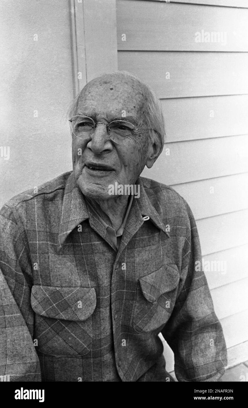 Upton Sinclair shown in January 1963, a prolific author who earned the ...