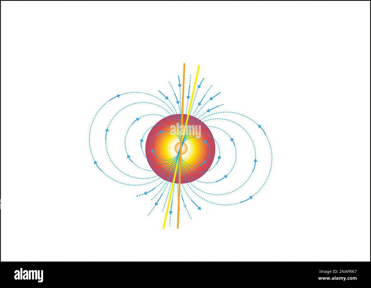 Earth's magnetic field Stock Photo - Alamy