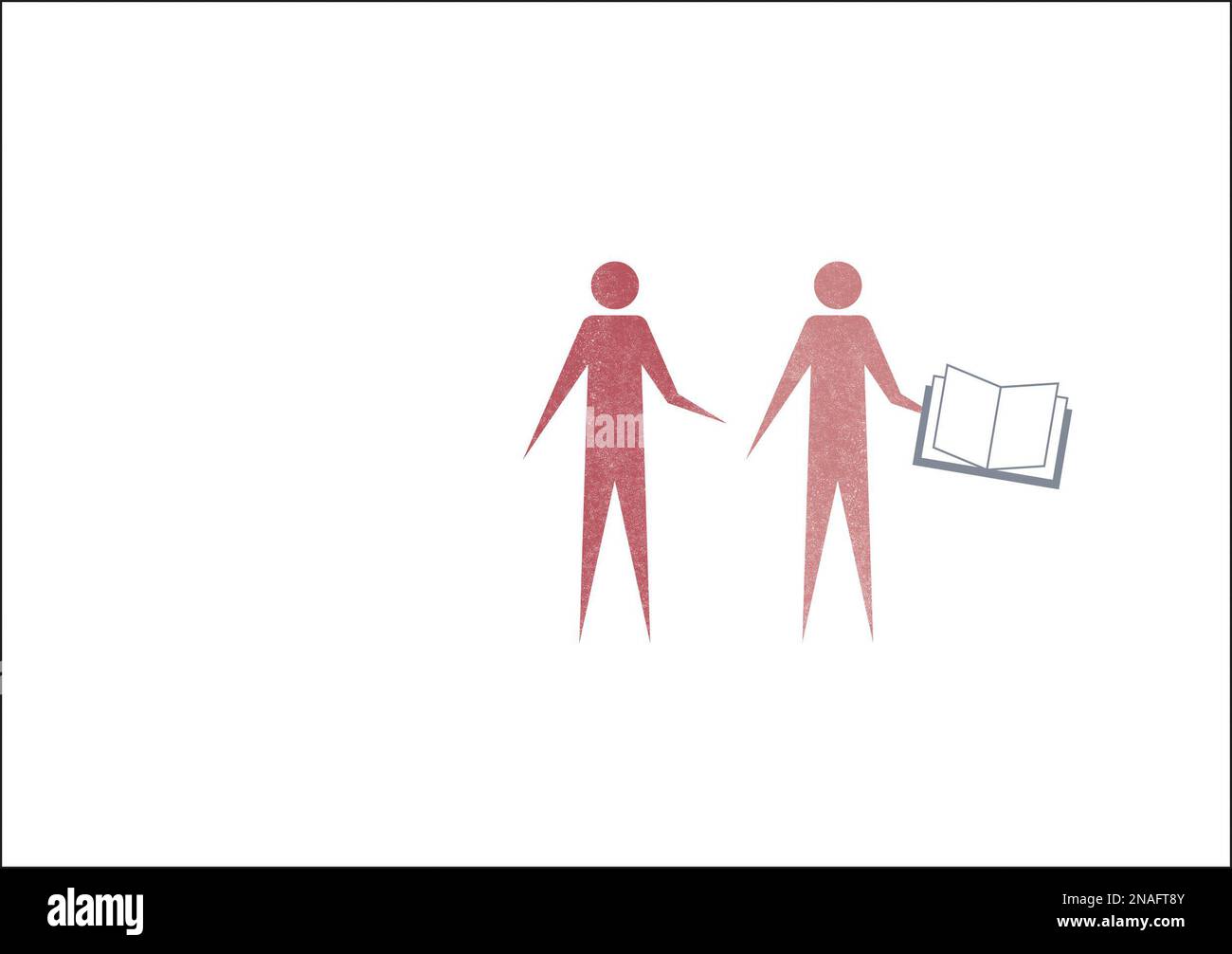 Figures holding book hi-res stock photography and images - Alamy