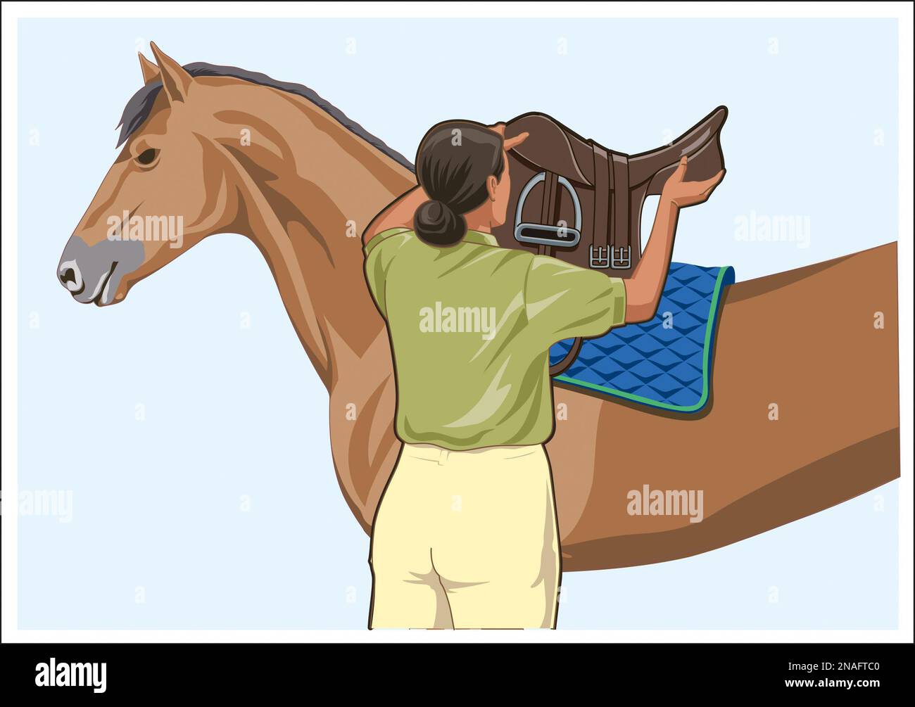 Step 2 straight stirrup Stock Photo - Alamy