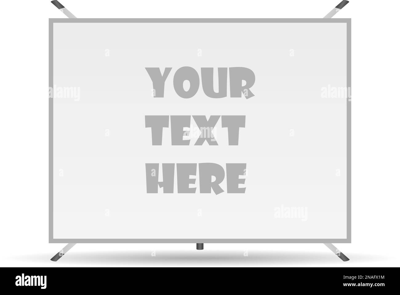 Stand for text with a tripod with a shadow. Vector illustration Stock ...