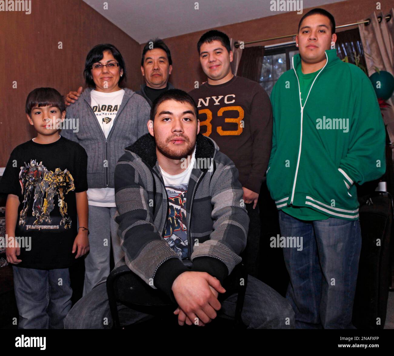 In this Jan. 4, 2012 photo, Jesus Gerardo Noriega, front, poses with ...