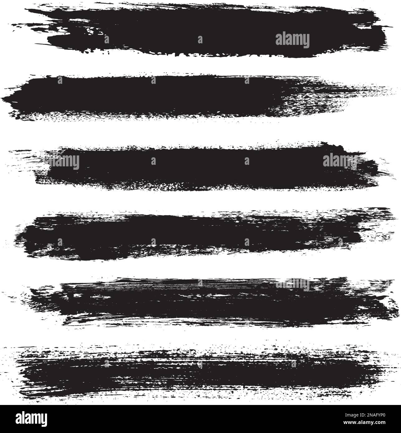 Grunge banner set. Black grunge banners. Vector illustration Stock ...