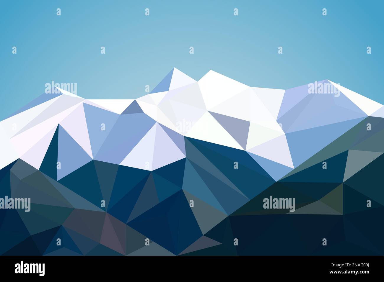 Mountains landscape in polygonal style. Mountains background in low ...