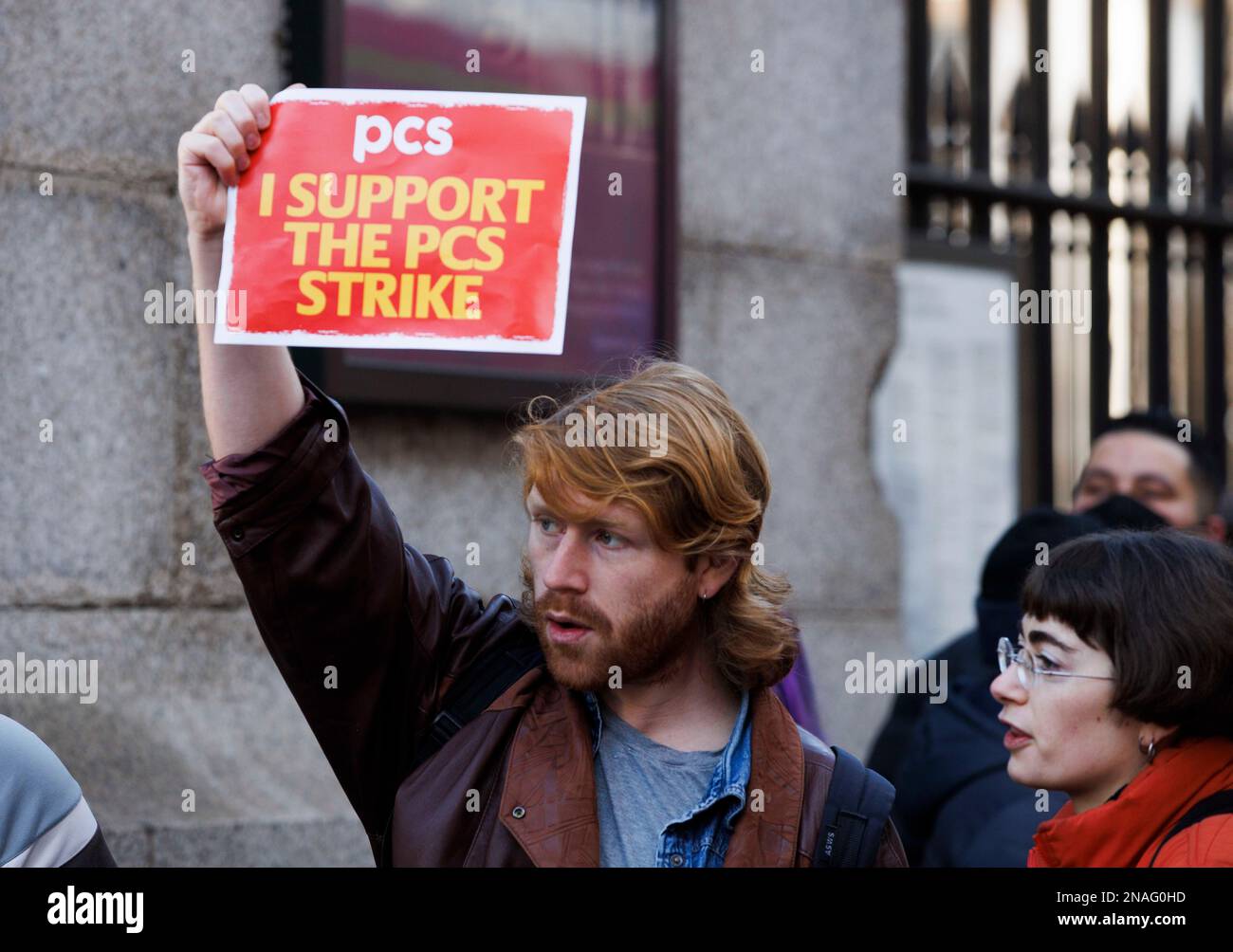 London, UK. 13th Feb, 2023. Members of the PCS Union, the Civil Service ...