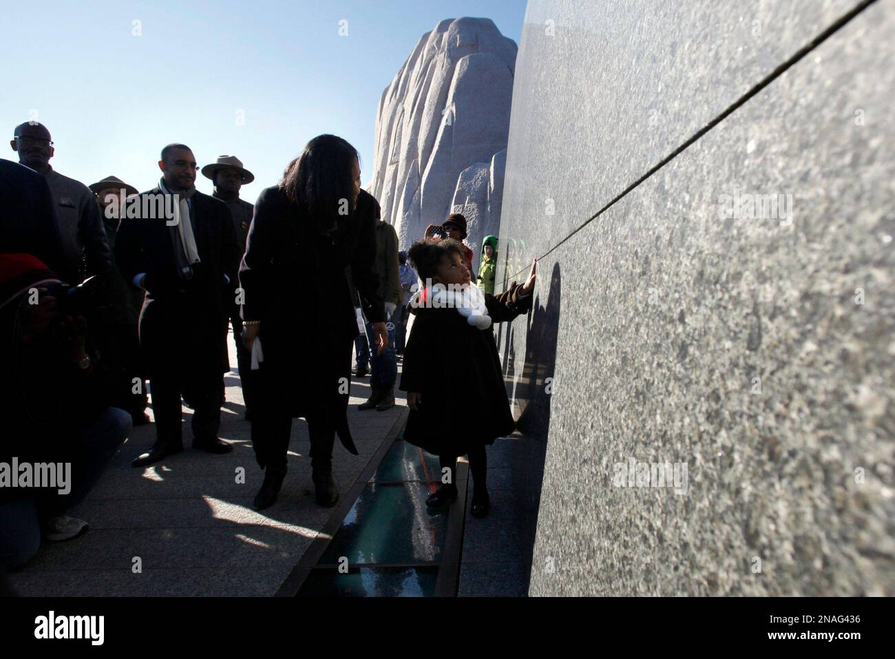Yolanda Renee King, 3, center, granddaughter of Martin Luther King, Jr ...