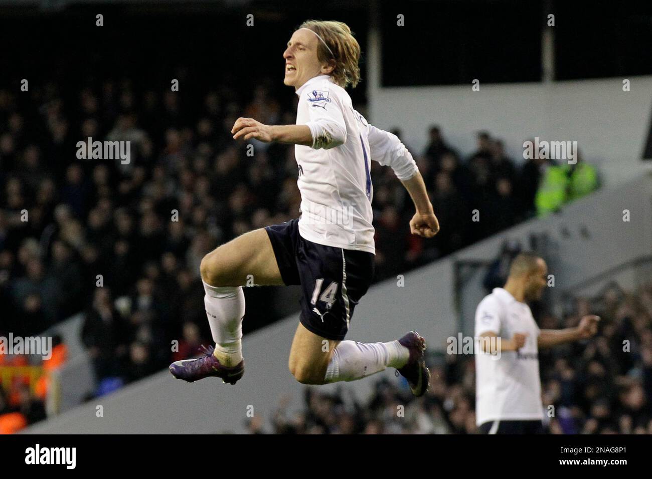 Tottenham Hotspur's Luka Modric celebrates his goal against ...
