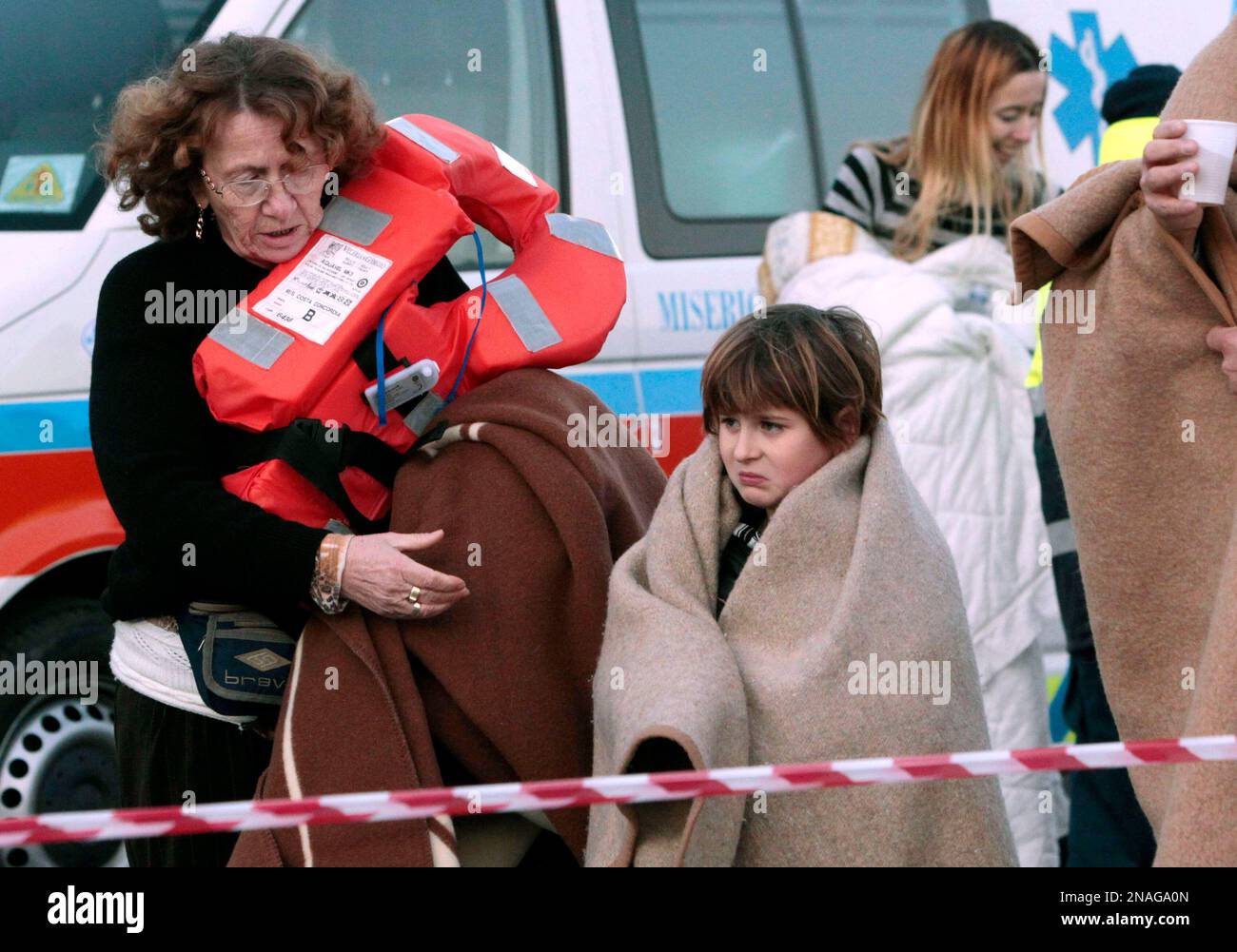 Passengers of the luxury ship that ran aground off the coast of Tuscany ...